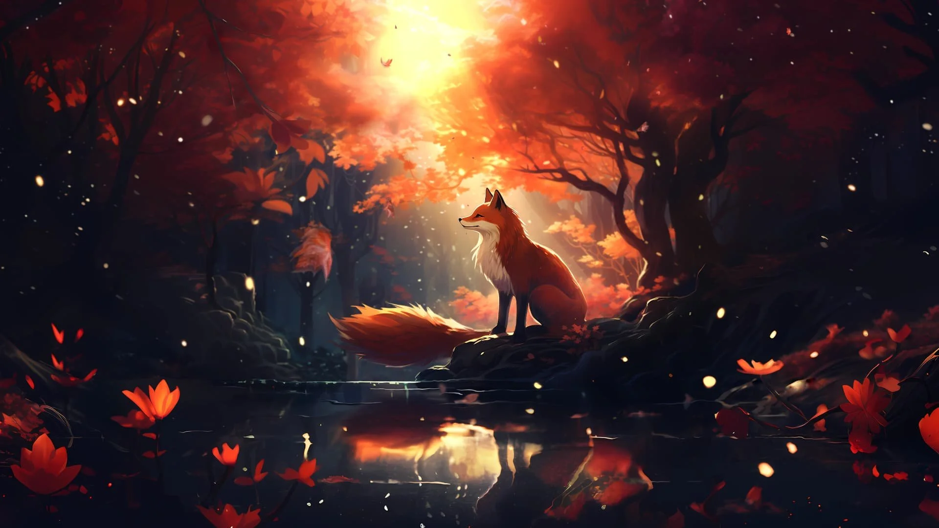 Cats Animated Wallpaper – Adorable Anime Scene in Ultrawide Resolution ...