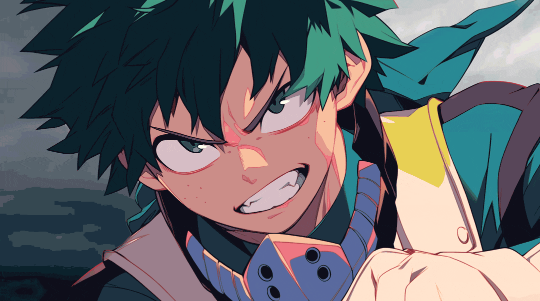 Deku in the Storm - Electrifying My Hero Academia Anime GIF — Wallpaper ...
