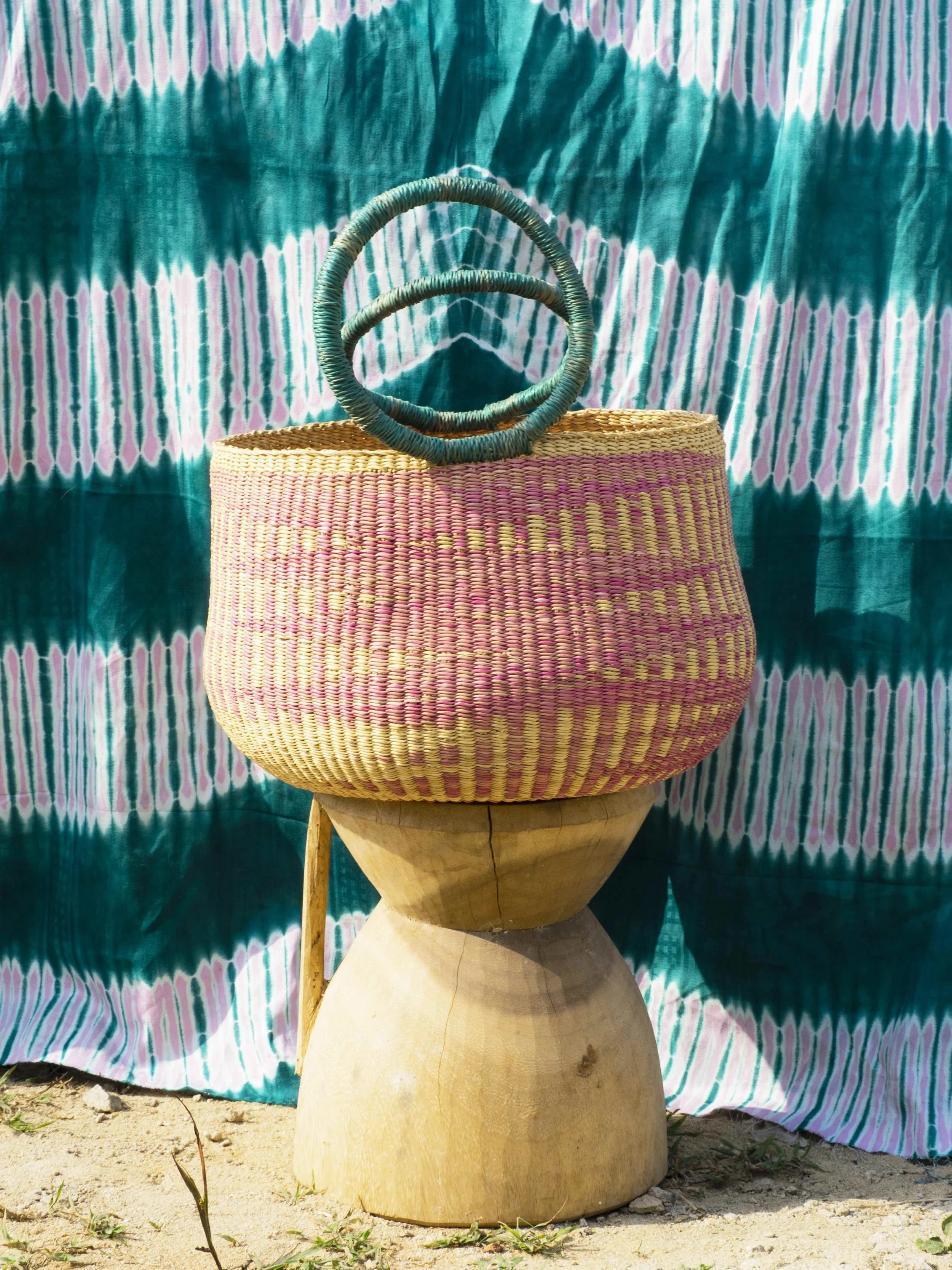 Zoore Natural Baskets- Natural Bolga Storage Basket | AKETEKETE — AKETEKETE