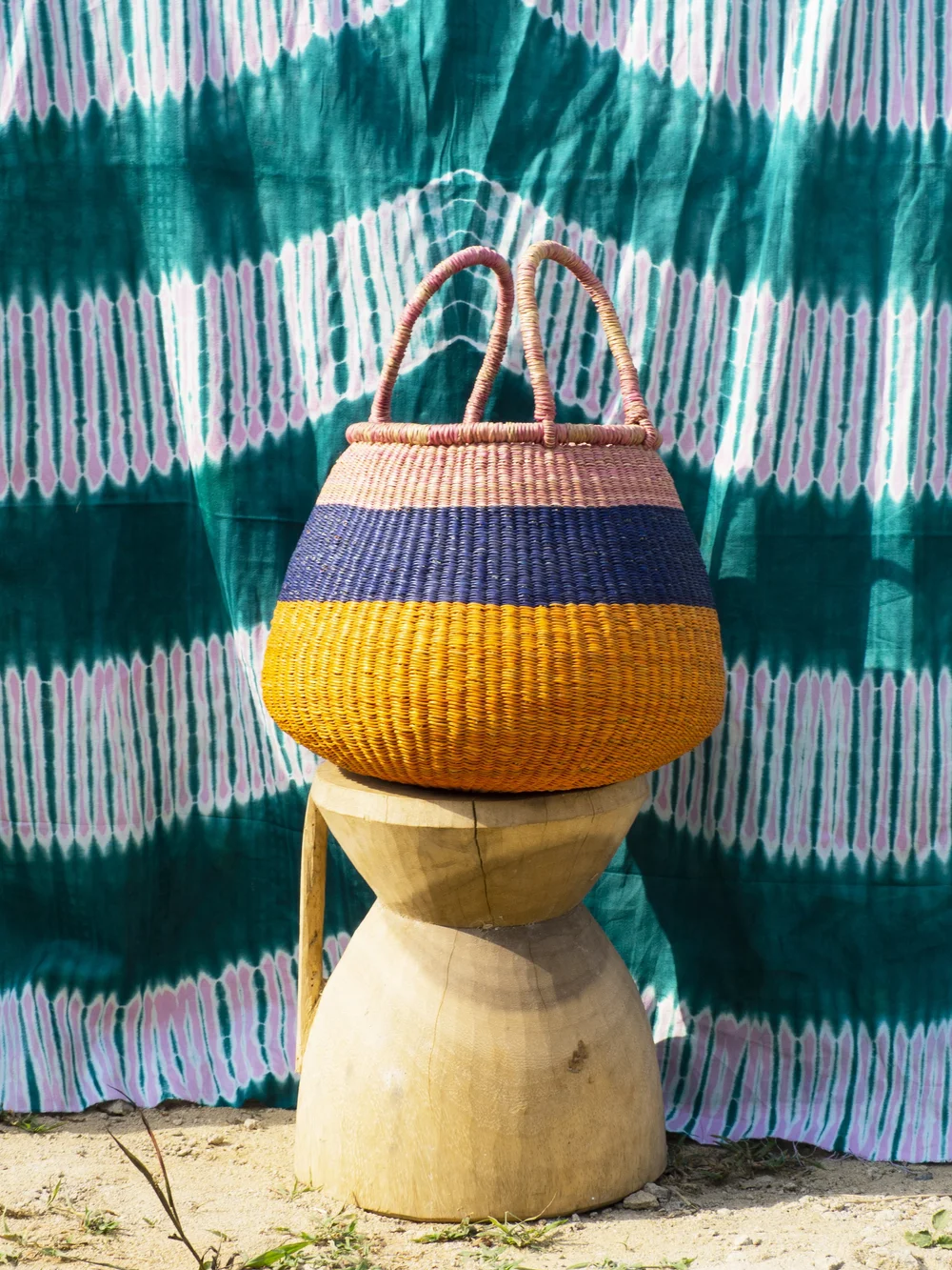 Zoore Natural Baskets- Natural Bolga Storage Basket | AKETEKETE — AKETEKETE