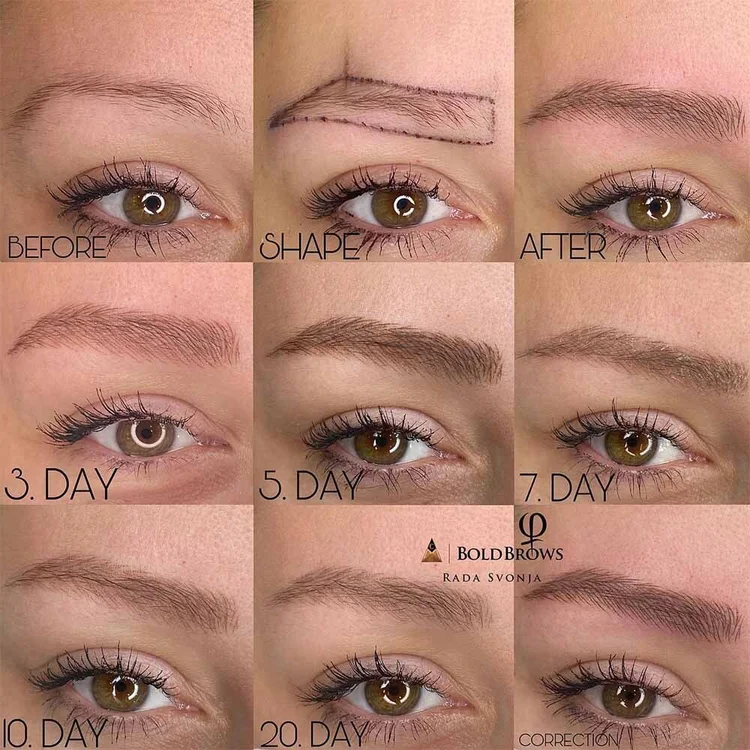 Le processus de cicatrisation du Microblading : Jour après jour ...
