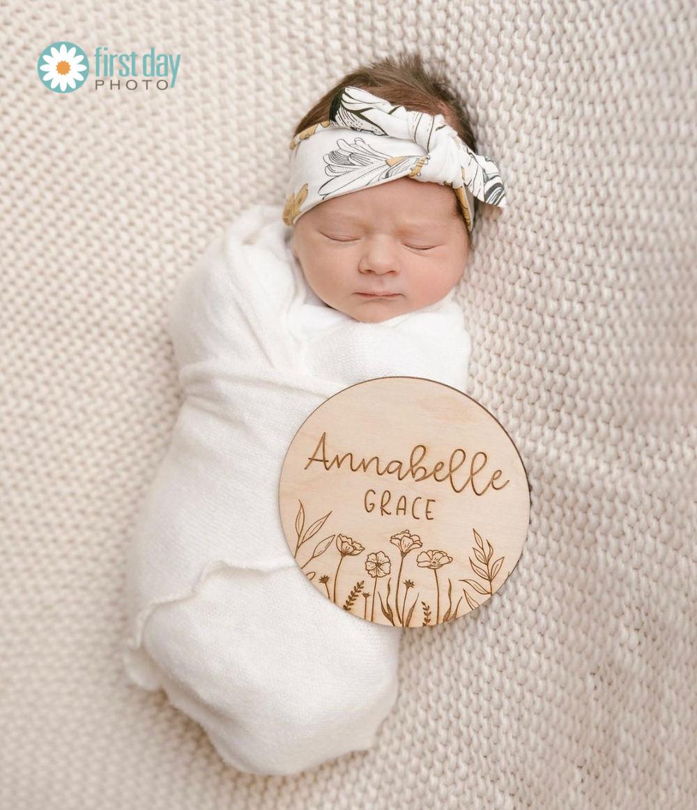 First Day Photo - Hospital Newborn Photography