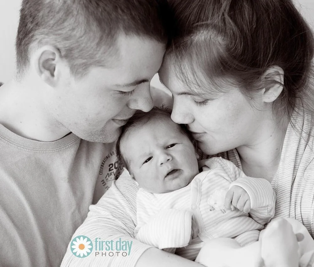 First Day Photo - Hospital Newborn Photography