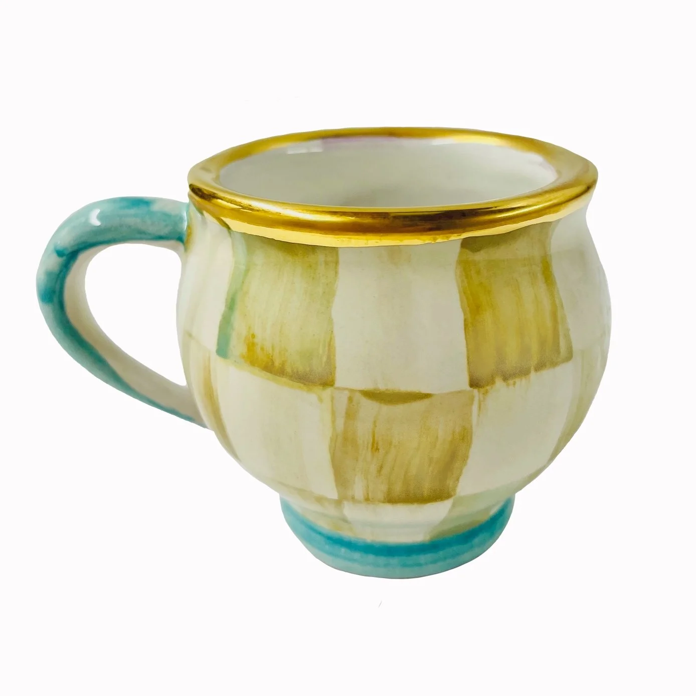 Parchment Check Ceramic Fluted Heart Plate — Courtney Checks & Co.