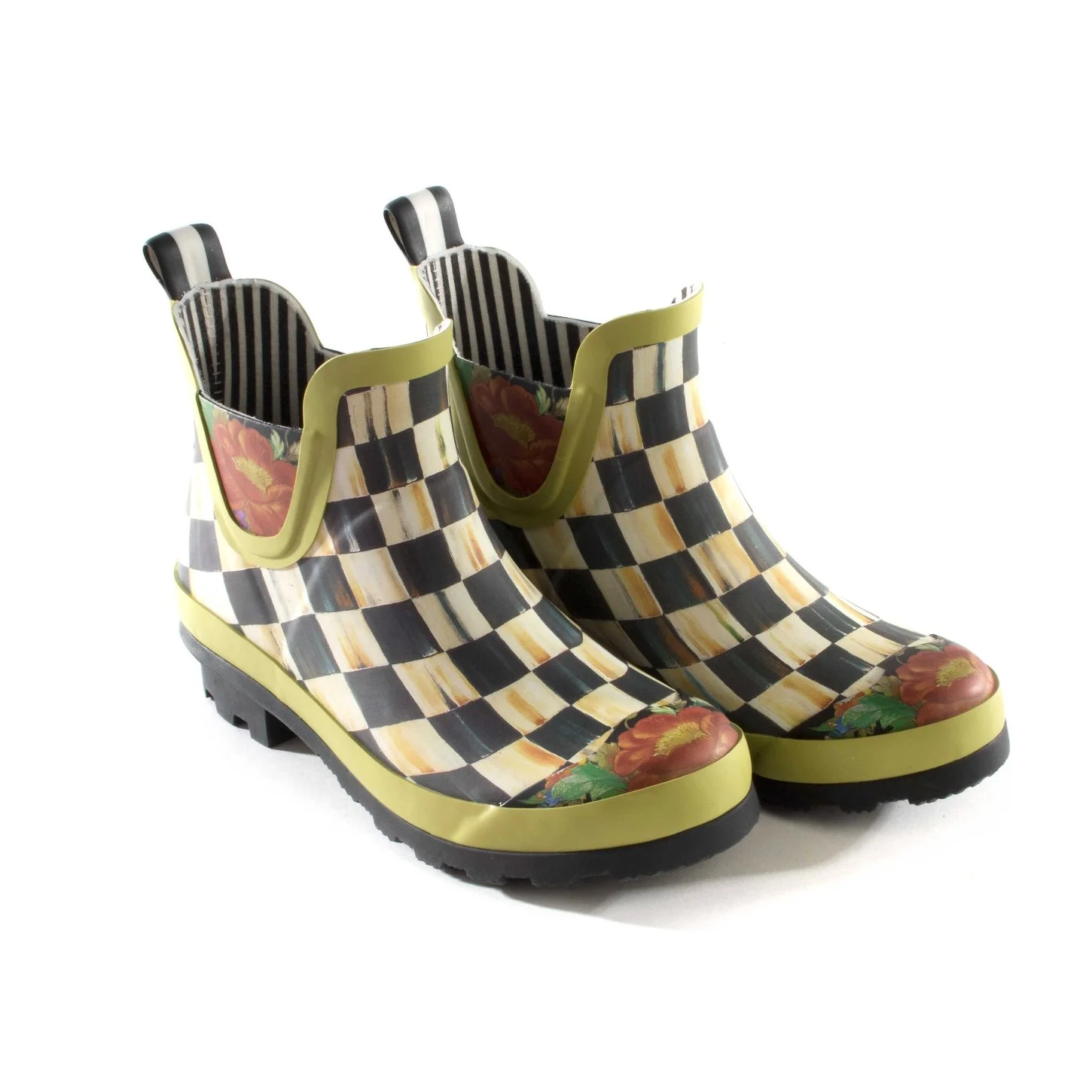 Courtly Check Rain Boots — Short — Courtney Checks & Co.