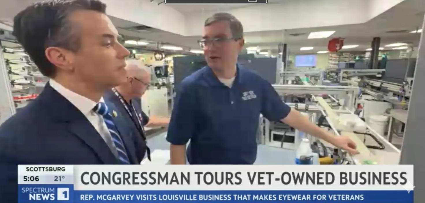 Congressman McGarvey Highlights Veteran-Owned PDS Optical’s Impact on ...