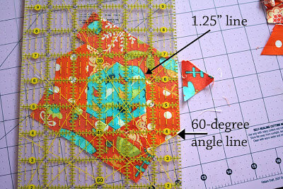 Hexagon block pattern — Lee Heinrich Designs modern quilt patterns