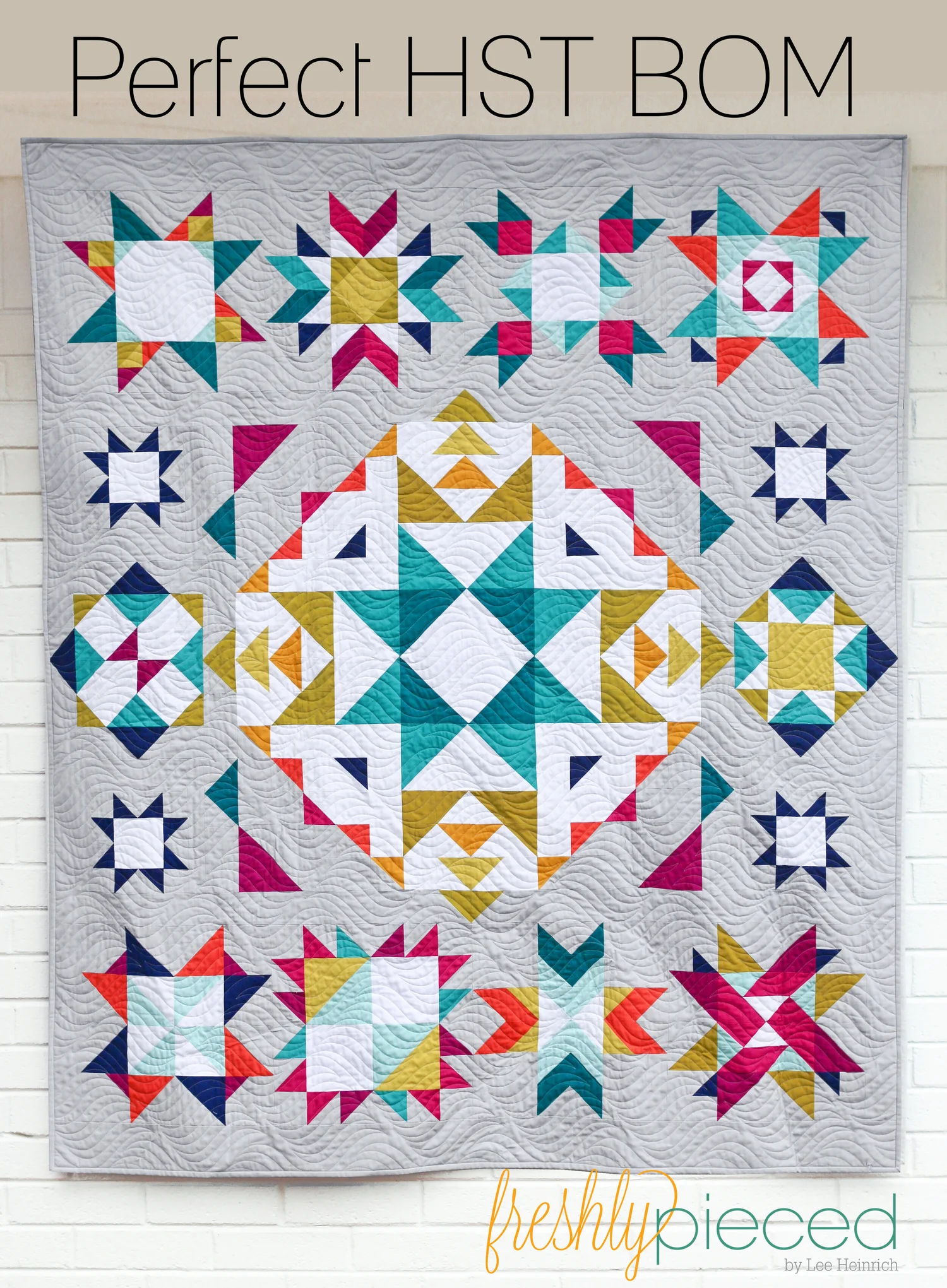 Perfect HST Sampler Block 6: Crystal Star — Lee Heinrich Designs modern ...