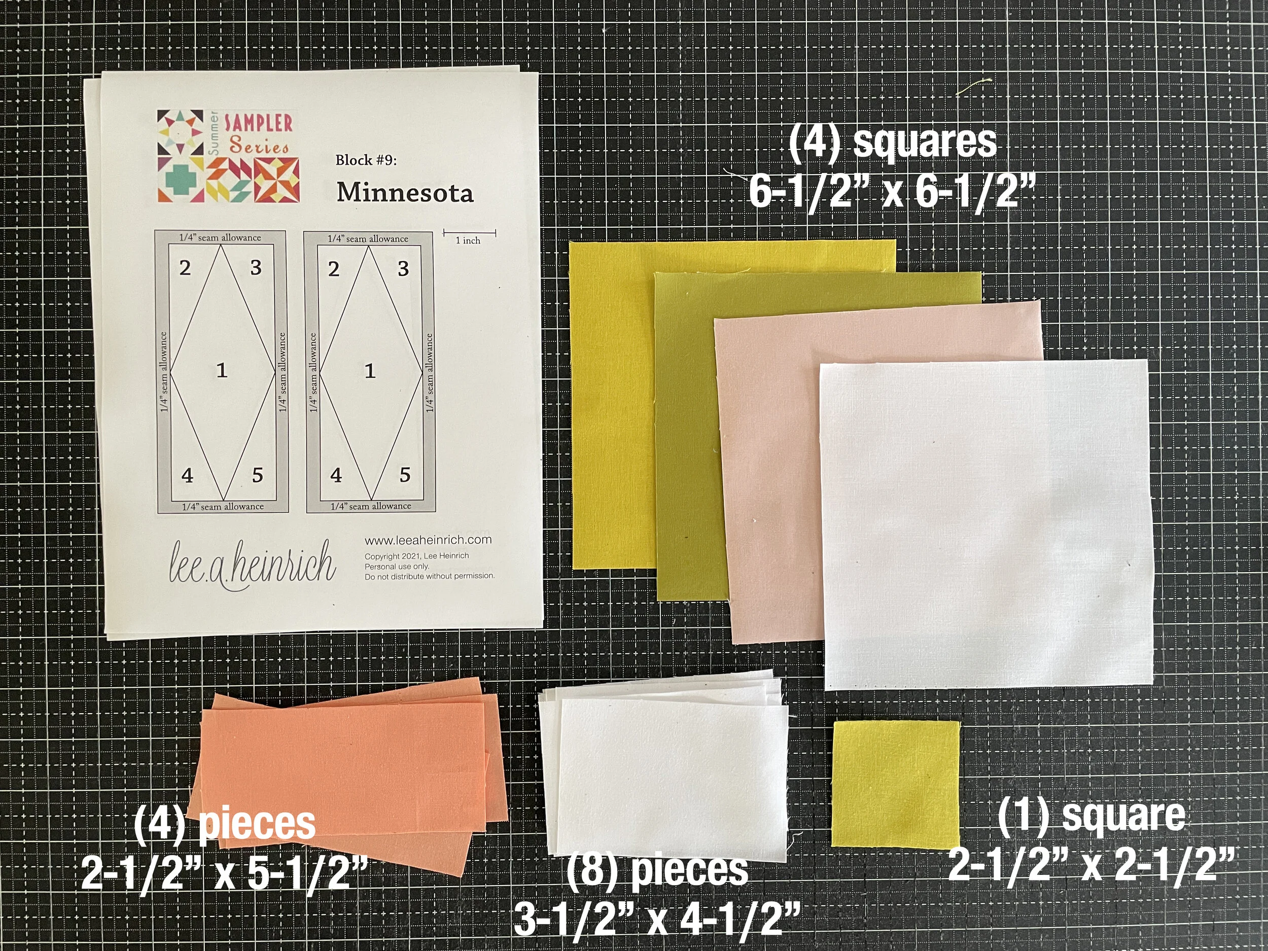 Summer Sampler 10: Minnesota - a free block pattern — Lee Heinrich ...