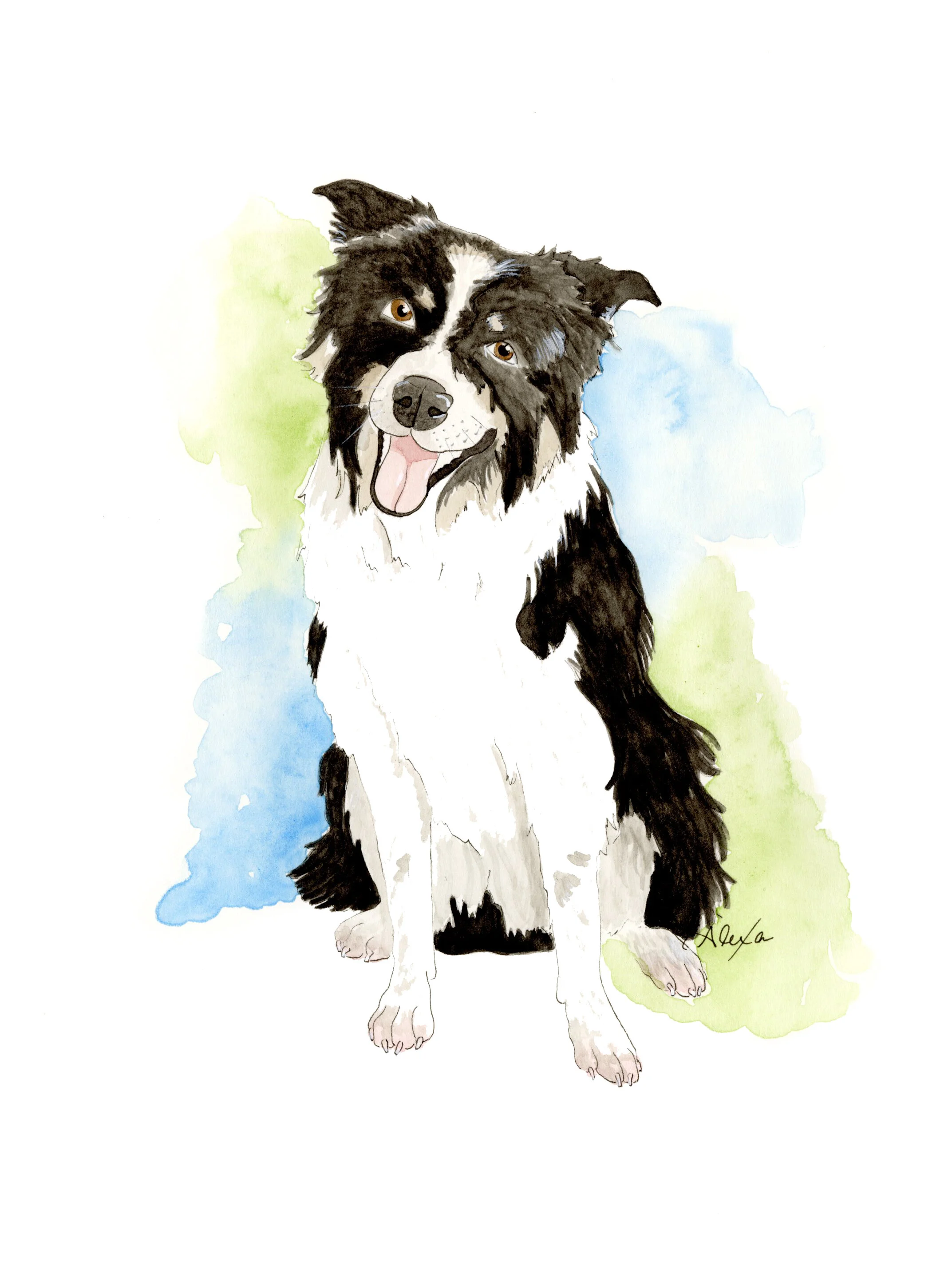 Pet Portraits | Custom Watercolor Works of Art by Alexa's Illustrations ...