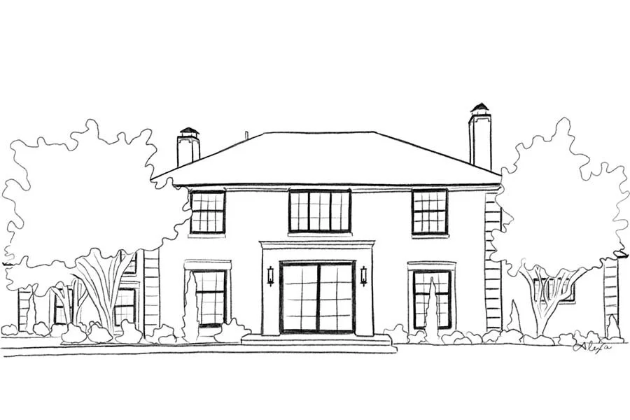 Big House Drawing