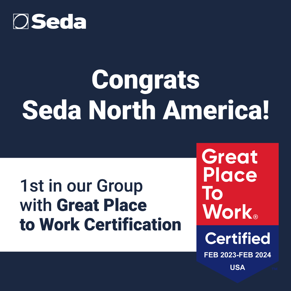 Seda North America awarded Great Place to Work Certification! — seda ...