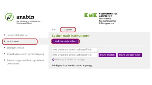 Anabin University Search — Jetztpat