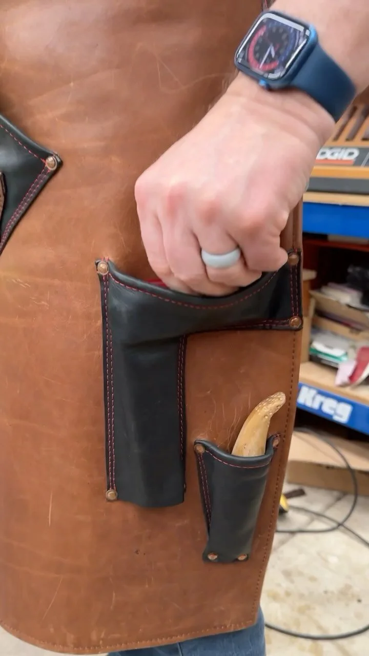 Our Bespoke Process | Leather By Dragonfly | Custom Leather Shop Aprons ...