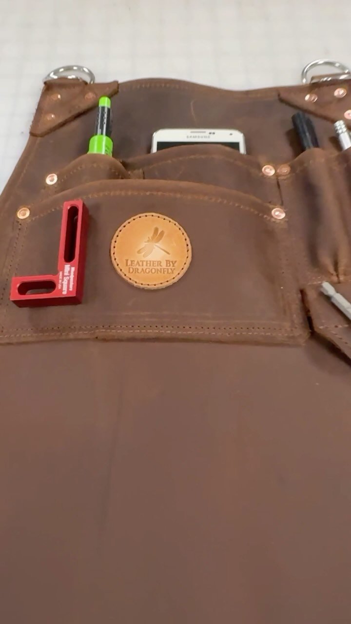 Metal Shop, Welding or Fabrication Leather Shop Apron | Leather Aprons ...