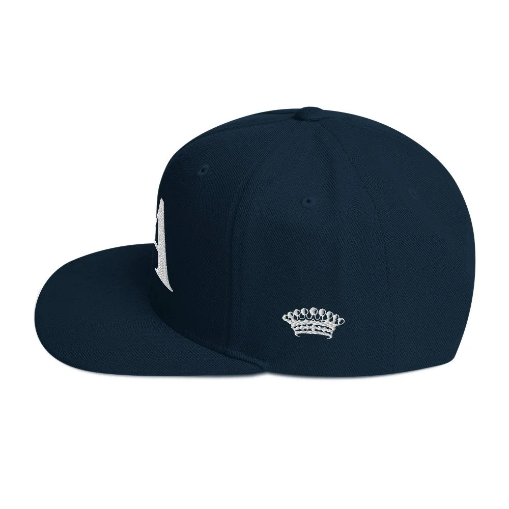 Snapback Hat - Navy Blue — At the Chateau