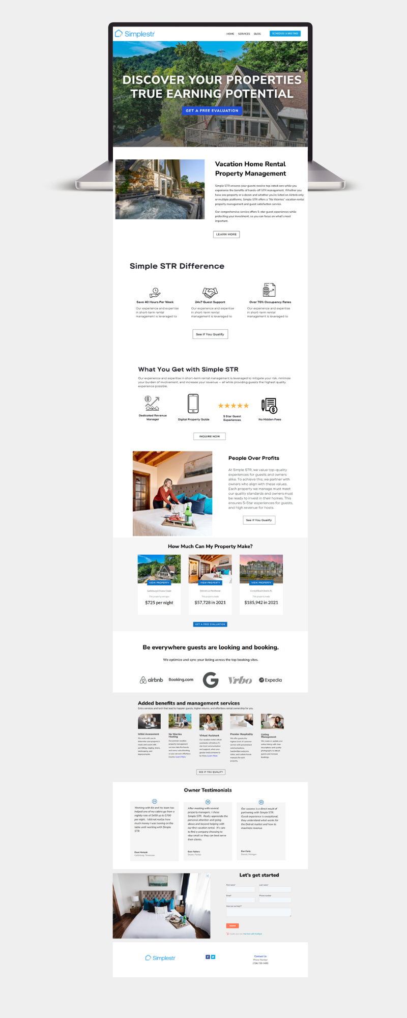 Completely redesign a fully custom WordPress website for Simple STR — I ...