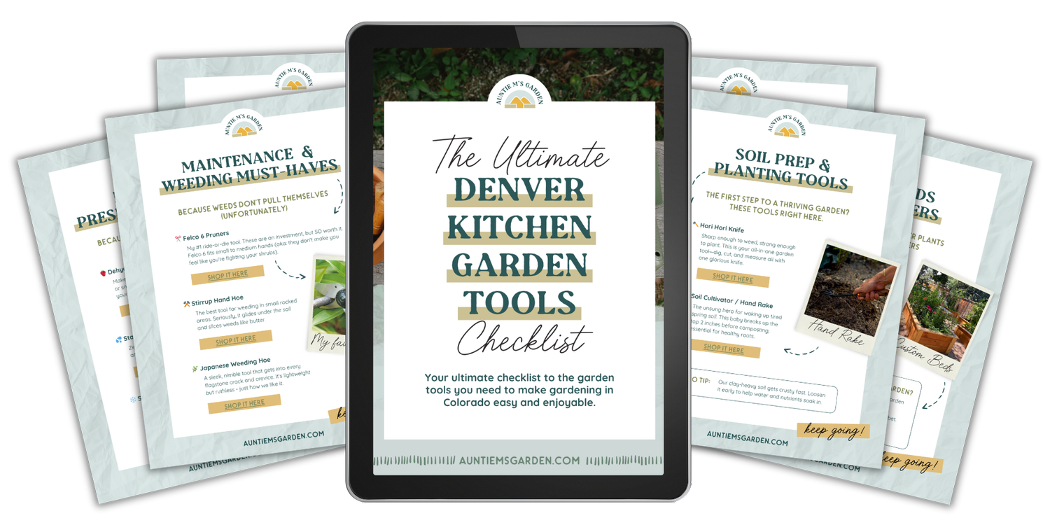 My Top 5 Time-Saving Denver Kitchen Garden Tools — Auntie M's Garden