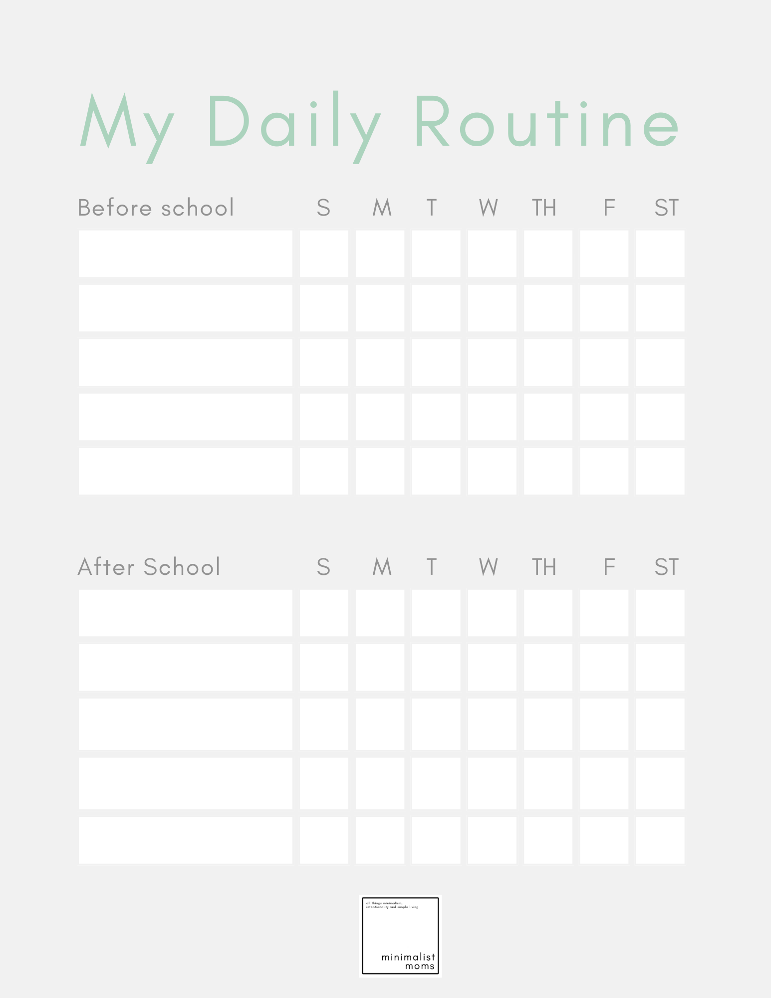 What is a Daily Routine Chart For Kids? — Diane Boden