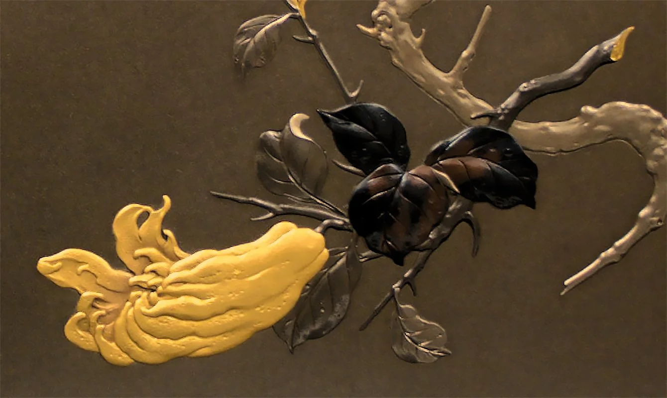 Ito Masami, 1922 Gold Prize Exhibition Pair of Inlaid Plaques with ...