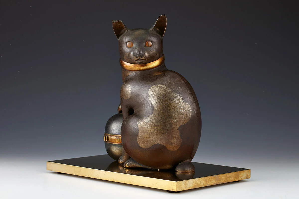 Edo Period Scientific Instrument Seller's Maneki Neko — KAGEDO JAPANESE ART