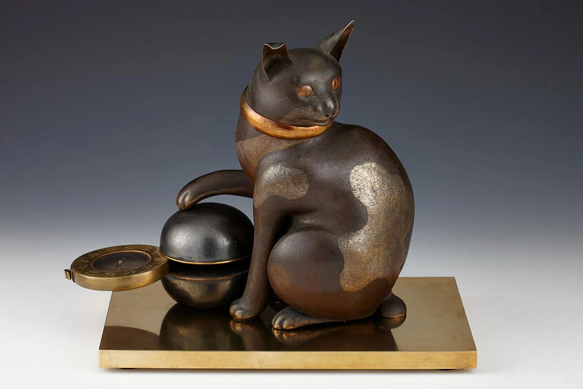 Edo Period Scientific Instrument Seller's Maneki Neko — KAGEDO JAPANESE ART