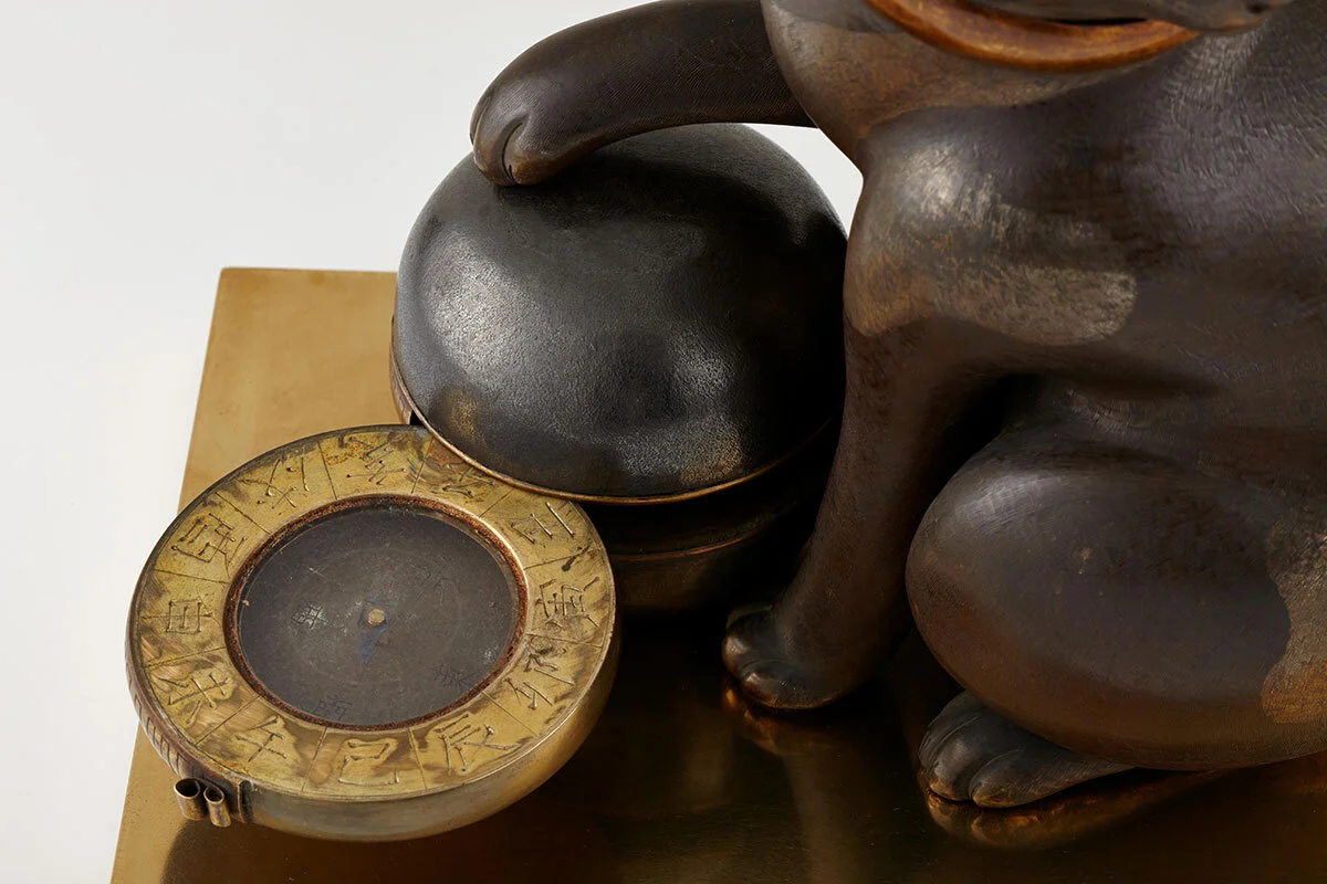 Edo Period Scientific Instrument Seller's Maneki Neko — KAGEDO JAPANESE ART