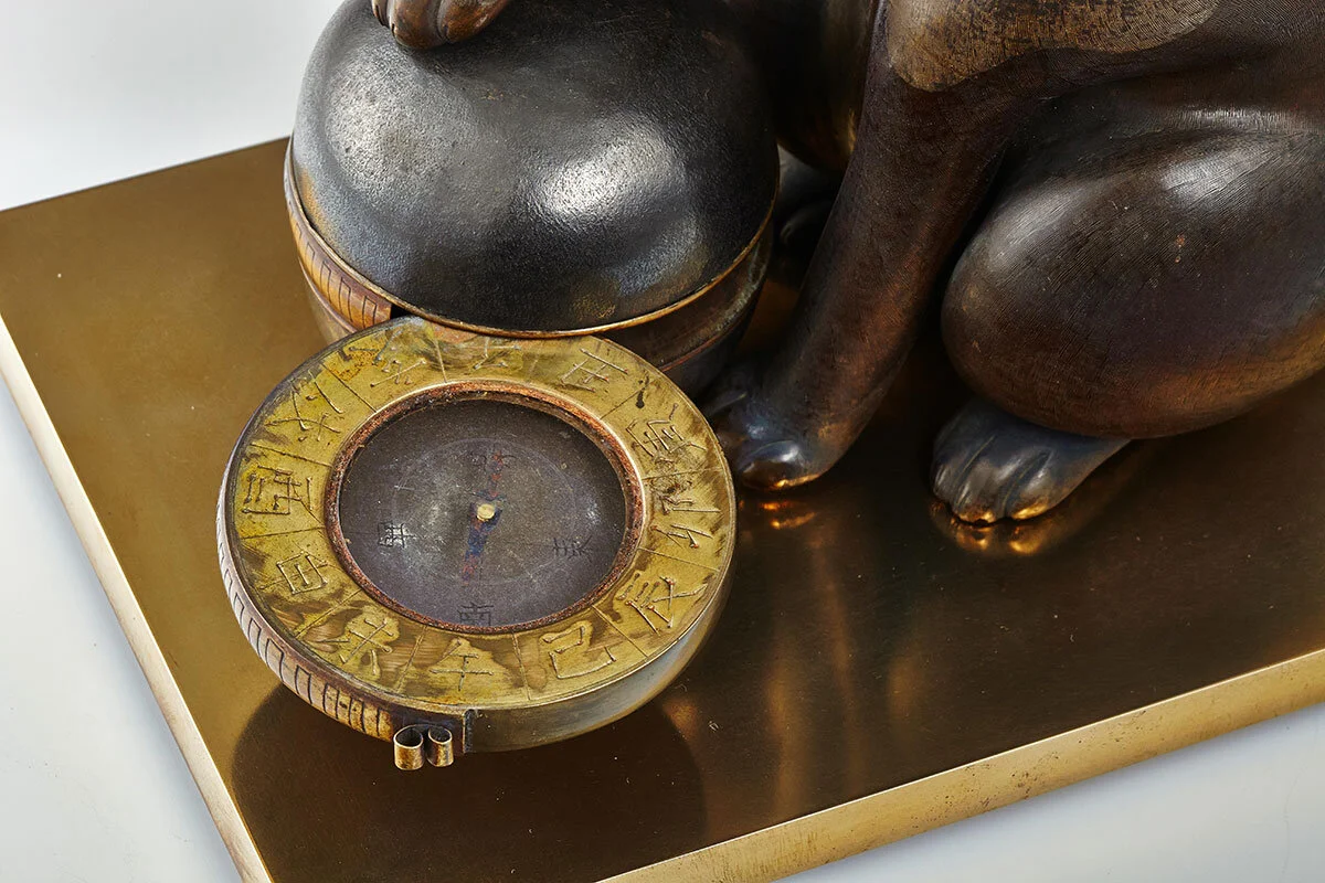 Edo Period Scientific Instrument Seller's Maneki Neko — KAGEDO JAPANESE ART