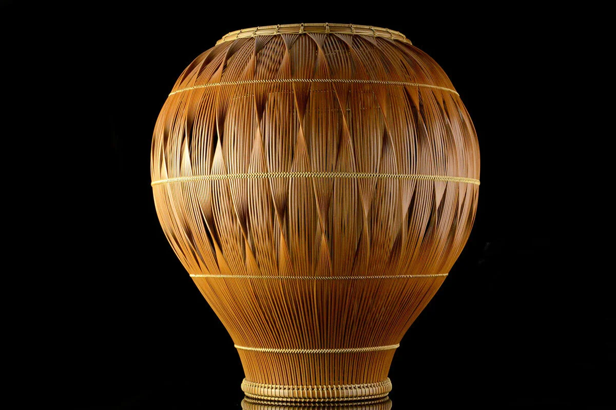 1976 Kosuge Kogetsu Nihon Dento Kogeiten Exhibition Flower Basket ...