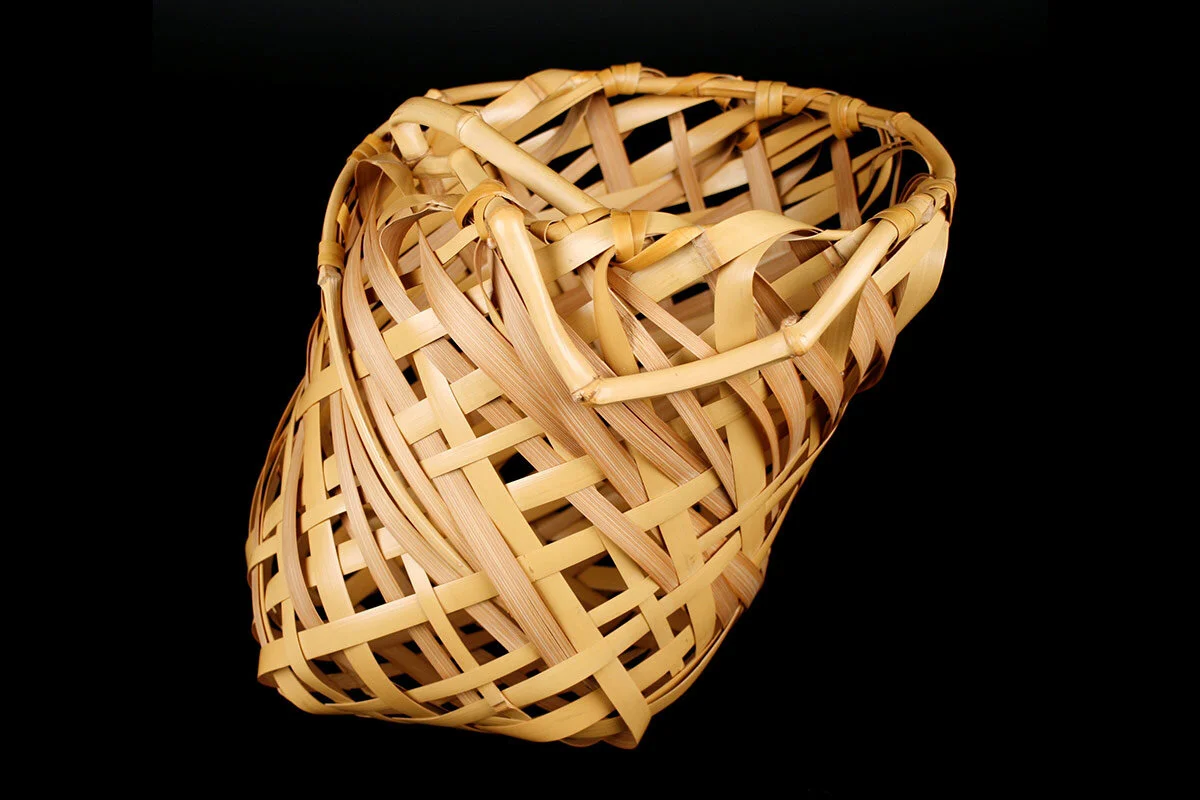 Iizuka Rokansai, Flower Basket Titled: Shime or Closing — KAGEDO ...