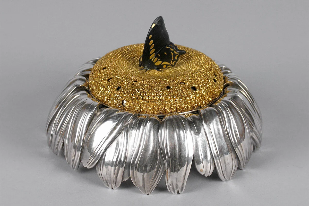 Vintage Japanese Metal Work Metalwork By Japanese Maker Yumi Nakamura