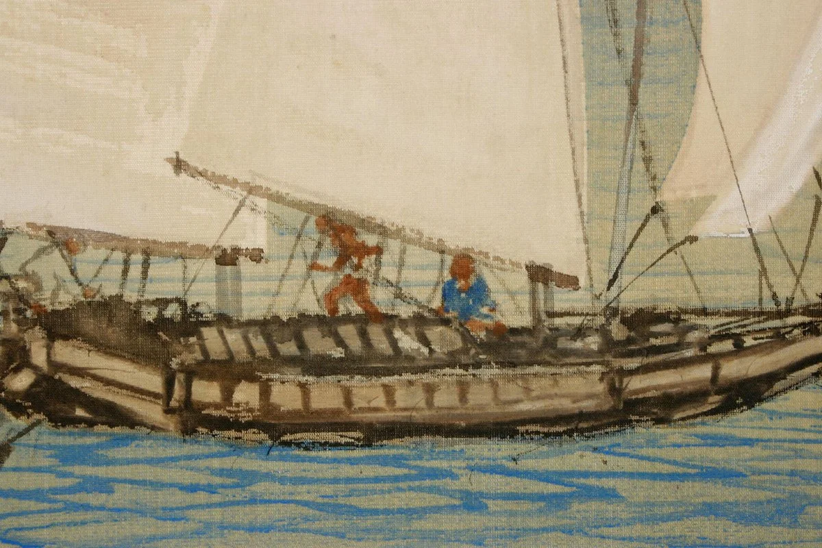 Shoda Kakuyu, 1926 Exhibition Painting of the Boats on the Inland Sea ...