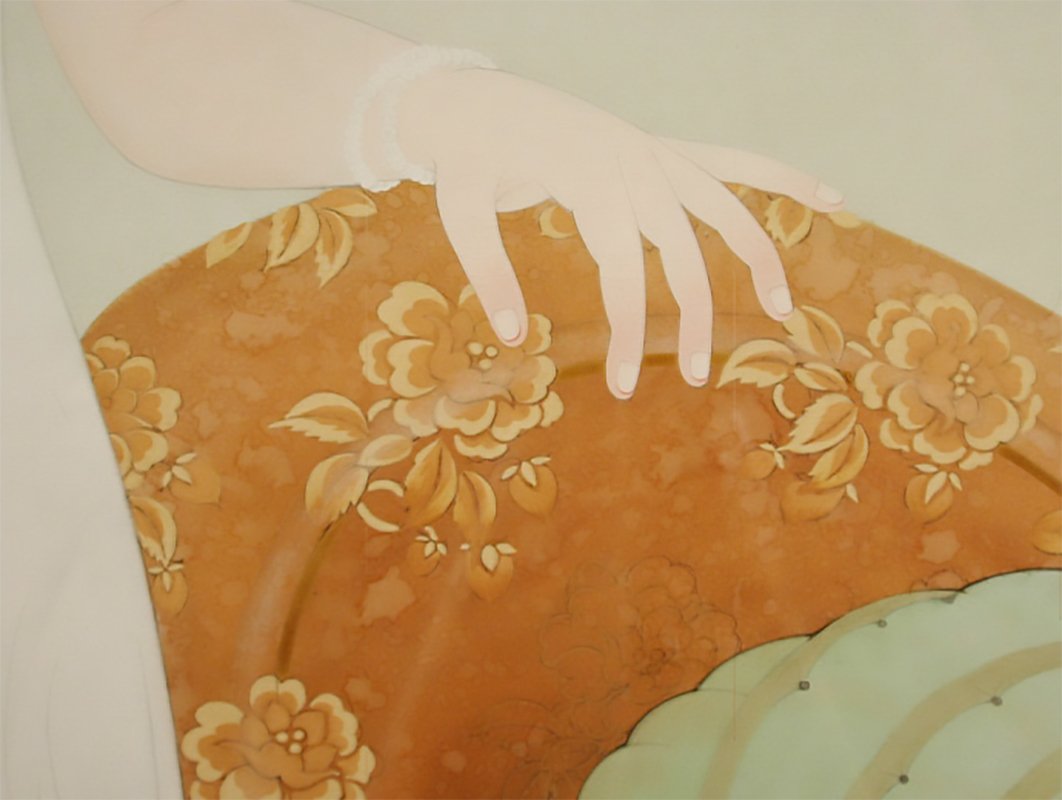 Nakamura Daizaburo, Painting of Moga Beauty & Chair — KAGEDO JAPANESE ART