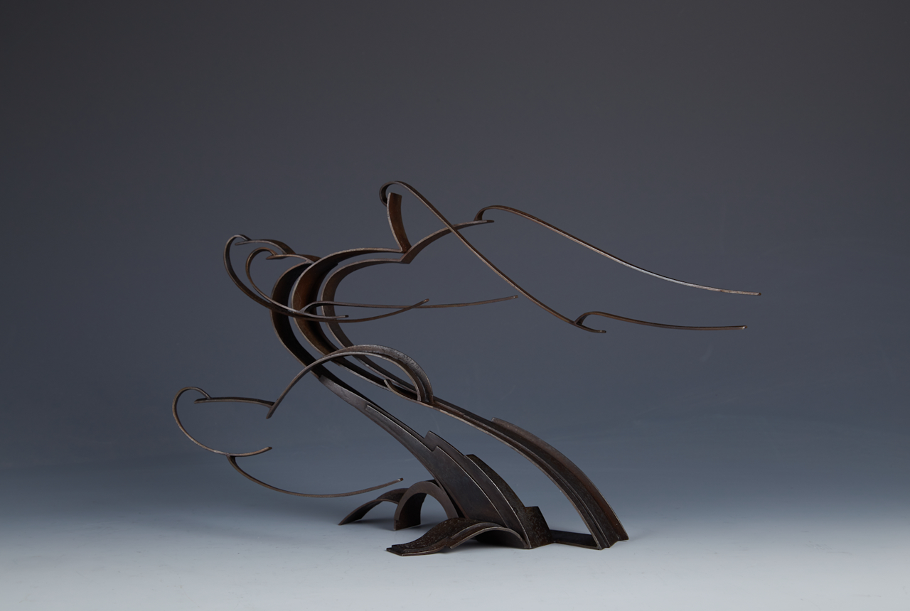 Hashimoto Ryosuke Hammered Iron Willow Sculpture — KAGEDO JAPANESE ART