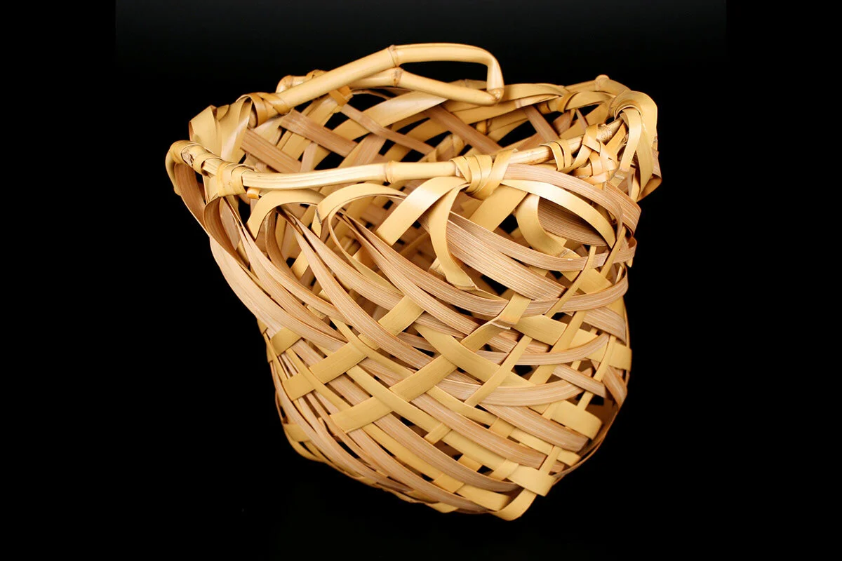 Iizuka Rokansai, Flower Basket Titled: Shime or Closing — KAGEDO ...