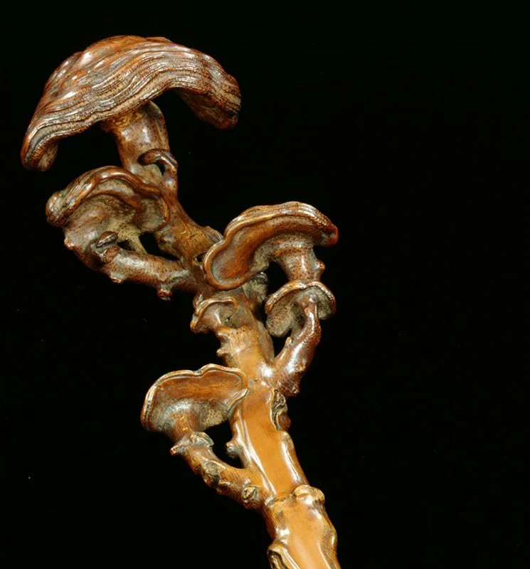 Chinese, Late Ming Dynasty Bamboo Sceptre — KAGEDO JAPANESE ART