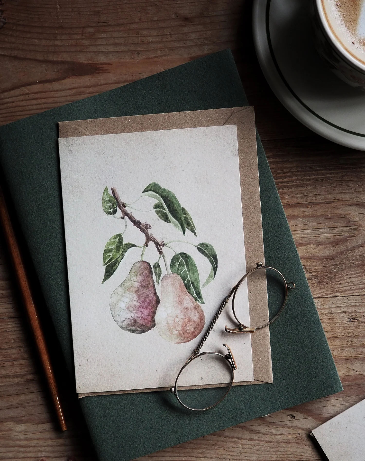 Vintage paper card feeding the birds — Brooke Marie