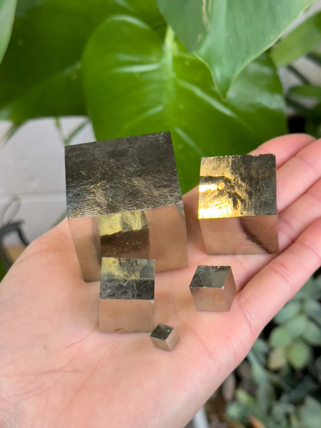 Earth Pixel Pyrite Cubes — Rocks for the Spirit