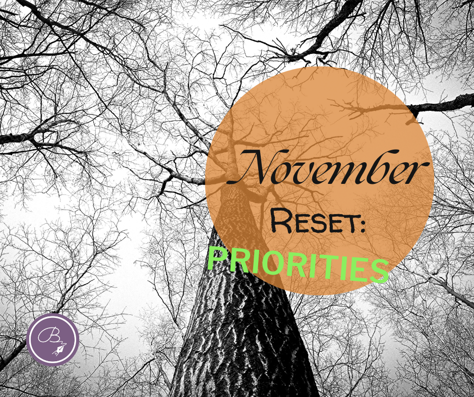 November Reset: Priorities — Mrs. WRITE Balance