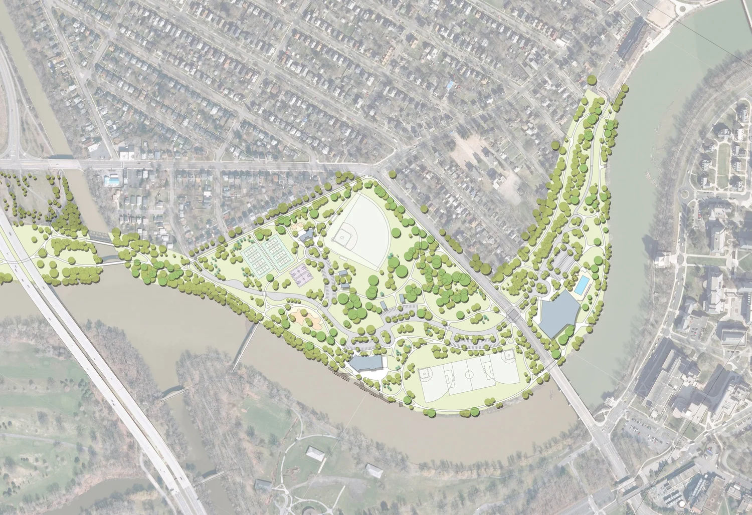 Genesee Valley Park West Master Plan — Bayer Landscape Architecture, PLLC