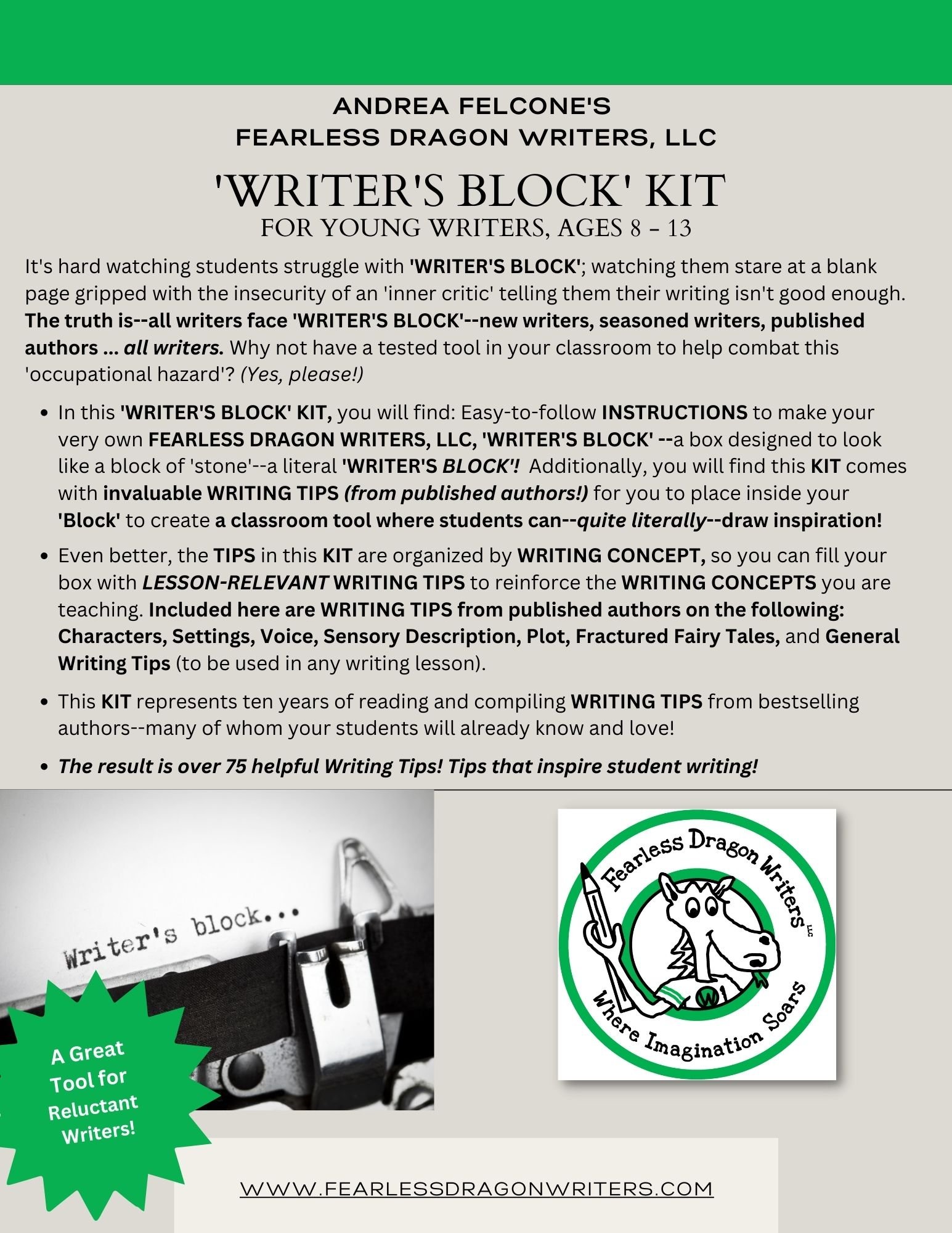 Creative Writing Clubs for Children ages 8-13