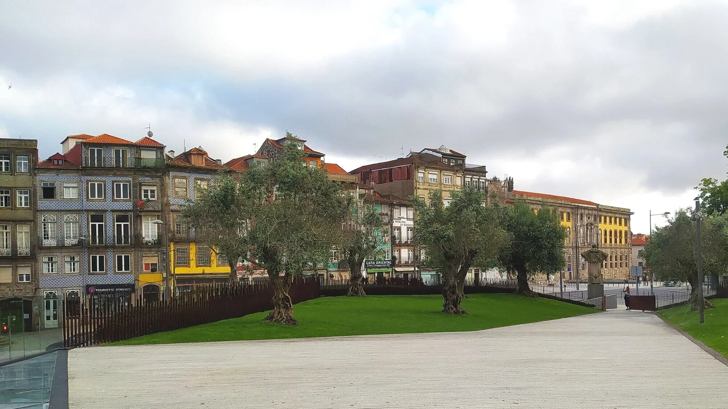 A Historic Square Revitalized with an Olive Grove Green Roof in Porto ...