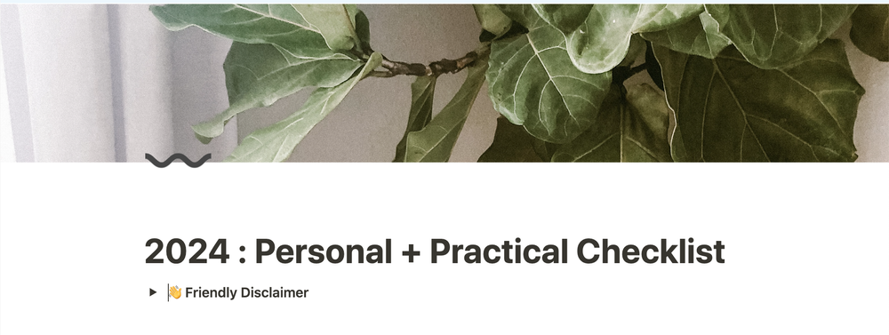 (Free) Comprehensive 2024 Checklist Template for Your Personal and ...