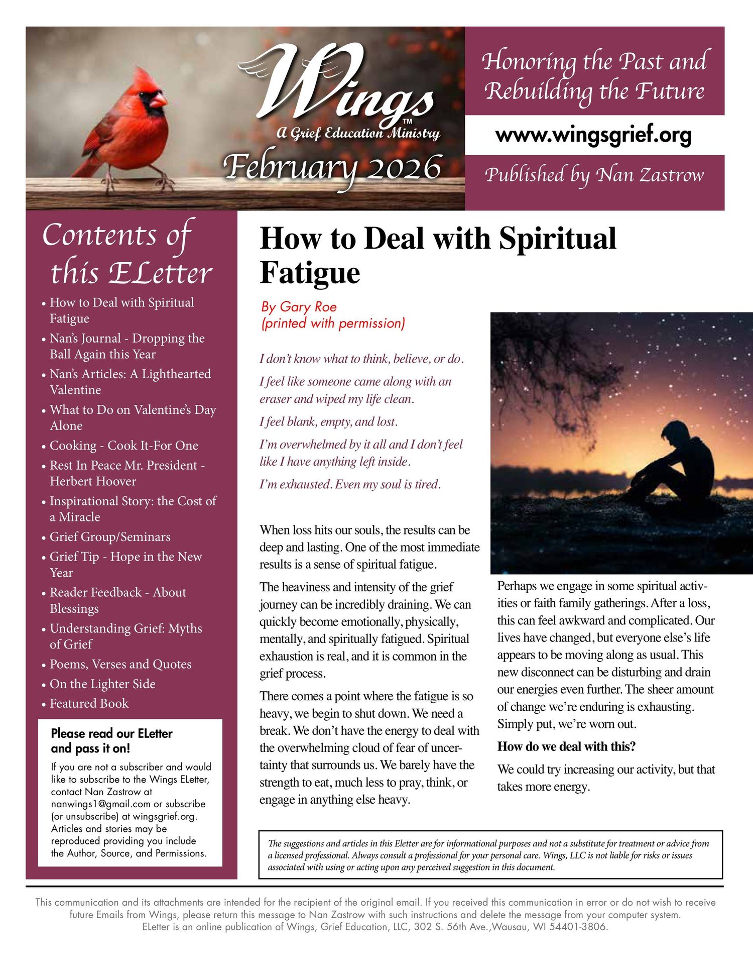 Wings - A Grief Education Ministry