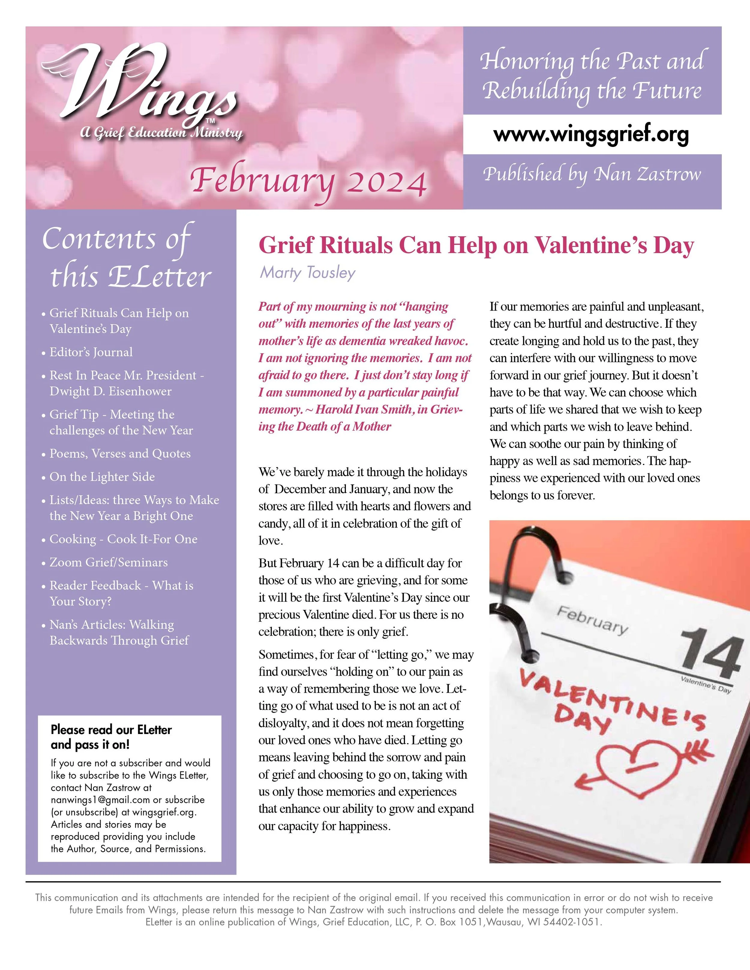 Wings - A Grief Education Ministry