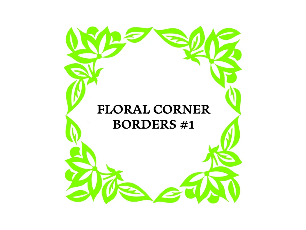 Flower Corner Borders
