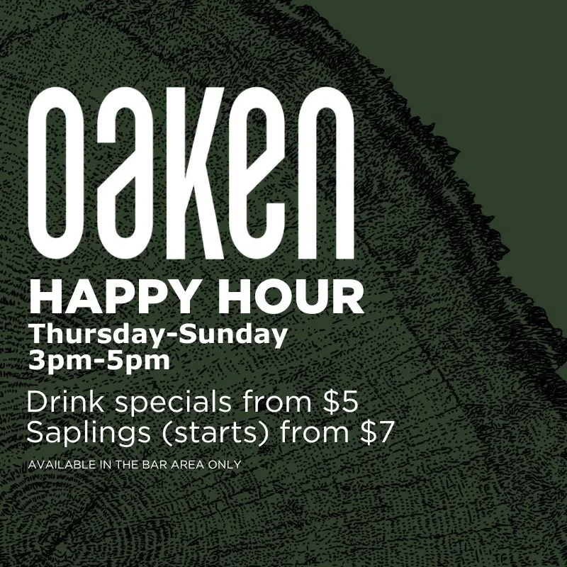 Menu — Oaken Bistro + Bar