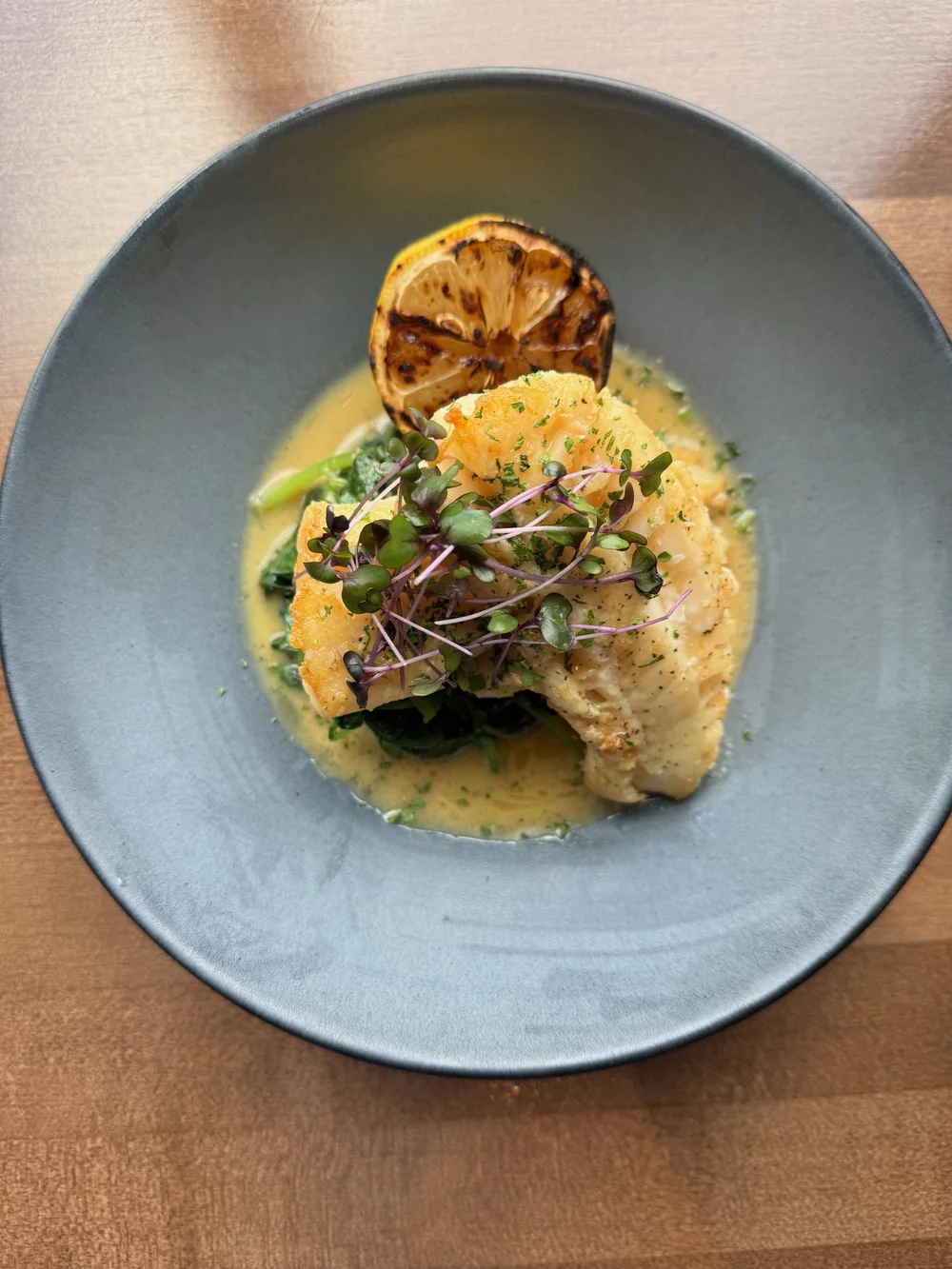 January Entree of the Month: Pan Seared Con Loin — Oaken Bistro + Bar