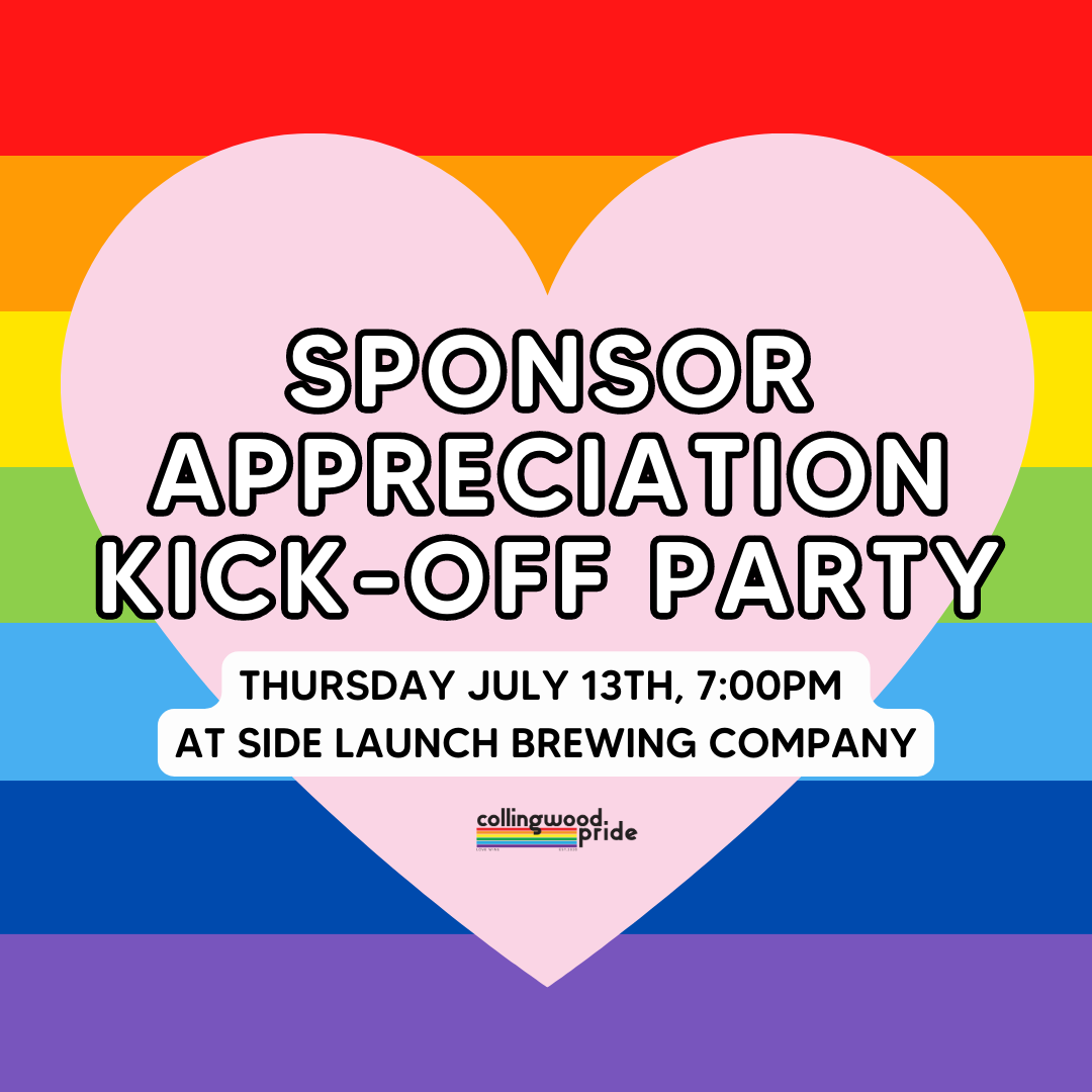Collingwood Pride Sponsor Appreciation Event! 🌈 — The Rainbow Club