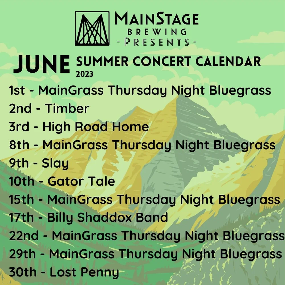 Music & Events Calendar — MainStage Brewing Company
